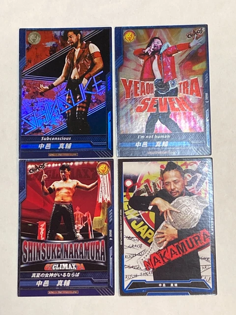SHINSUKE NAKAMURA COLLECTIBLE Game Cards Kin-puro NJPW Pro Wrestling ...