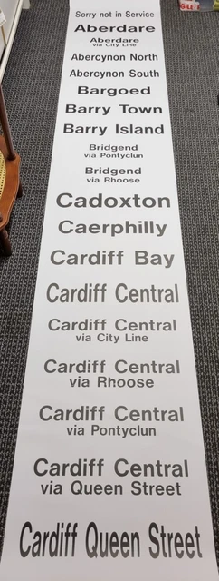 CLASS 143 PACER DMU Arriva Trains Wales Destination Blind £30.00 ...