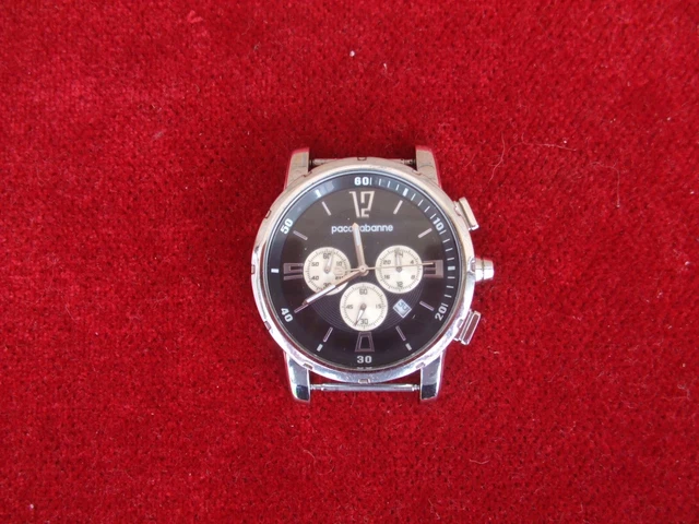 MONTRE QUARTZ CHRONOGRAPHE Homme Paco Rabanne modèle PRH 949 EUR 130,00 ...