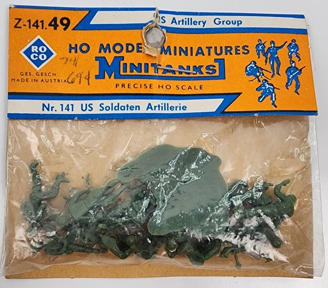 ROCO MINITANKS HO Scale US Artillery Group Soldiers Z-141.49 NOS ...