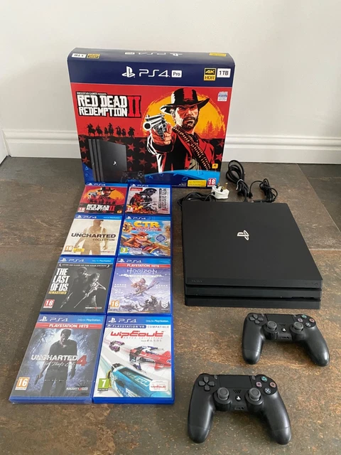 PS4 PRO 1TB Console - Red Dead Redemption 2 Limited Edition + X8 Top ...
