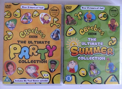 CBEEBIES 2 DVDS THE ULTIMATE PARTY COLLECTION AND SUMMER COLLECTION ...