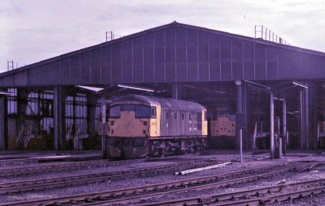 35MM SLIDE BR British Railways Diesel Loco Class 26 26025 @ Tinsley ...