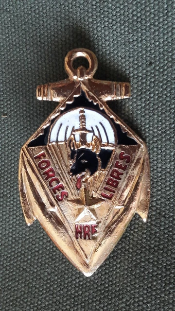 INSIGNE COMMANDO parachutiste indochine . GCMA forces Hre libres . £15. ...