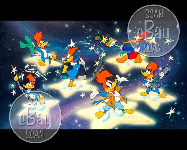 RARE ! PHOTO couleur dessin animé Woody Woody Pecker WALTER LANTZ EUR ...