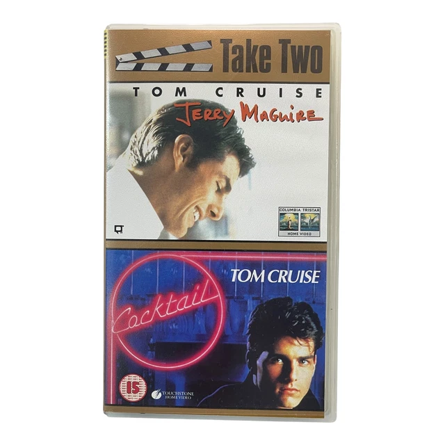 TOM CRUISE JERRY Maguire Cocktail VHS Double Feature Take Two 1990s ...