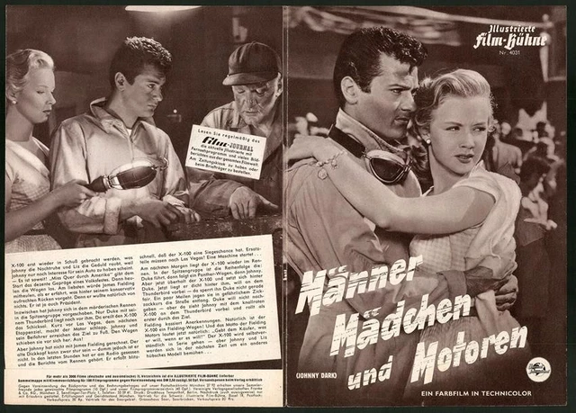 FILMPROGRAMM IFB NR. 4031, Männer Mädchen und Motoren, Tony Curtis ...