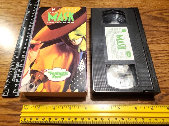 THE MASK VHS VCR tape 1995 Jim Carrey comedy New Line Turner TESTED ...