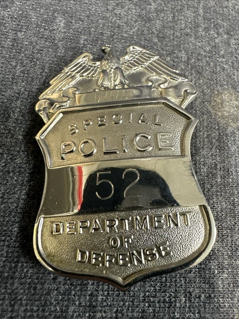 RARE OBSOLETE DMAAC Special Police Badge DOD Mapping Agent Aerospace ...