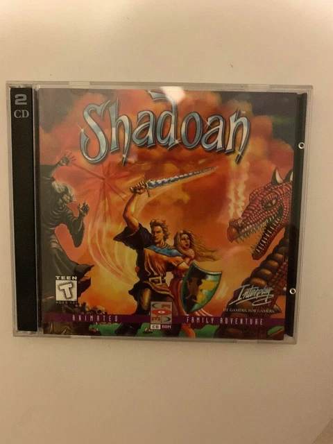 RARE SHADOAN - PC CD Animated Adventure Vintage 1996 Game Dragons Lair ...