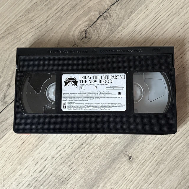 FRIDAY THE 13TH Part VII 7 The New Blood VHS 1988 Jason Voorhees £32.00 ...