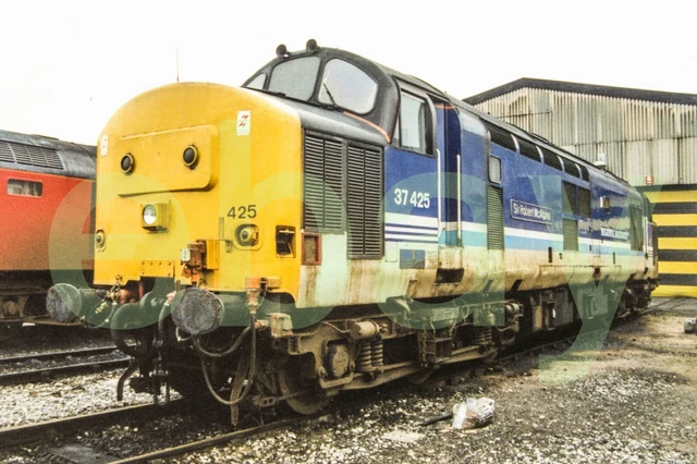 UK DIESEL TRAIN Railway Photograph Of Class 37 37425. Rm37-1326 £1.70 ...