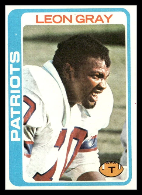 1978 TOPPS 441 Leon Gray New England Patriots carte football EUR 1,67 - PicClick FR