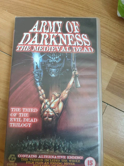 ARMY OF DARKNESS The medieval dead vhs 4 front video vintage pal vhs ...