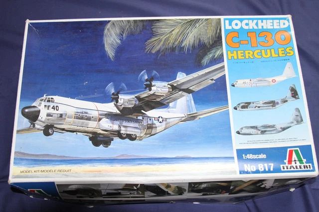 LOCKHEED HERCULES BY Italeri.In 1/48 scale model kit. £44.26 - PicClick UK
