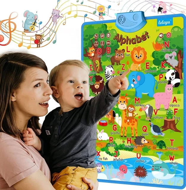 ELECTRONIC INTERACTIVE ALPHABET Wall Chart, Talking ABC & Animals ...