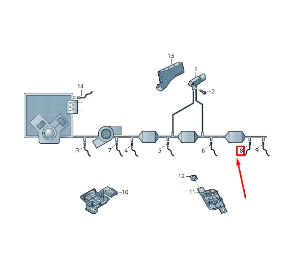 VW PASSAT B8 3G NOx-Sensor 04L907807EH NEW GENUINE £609.88 - PicClick UK