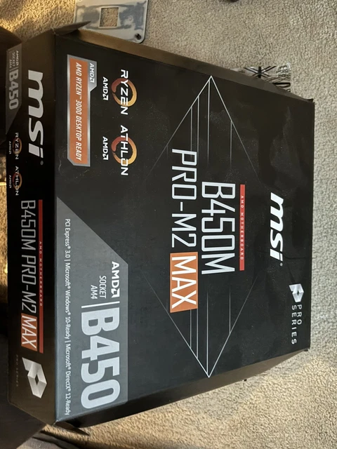 MSI B450M PRO-M2 MAX 64GB AM4 RYZEN 9 DDR4 Memory £15.63 - PicClick UK