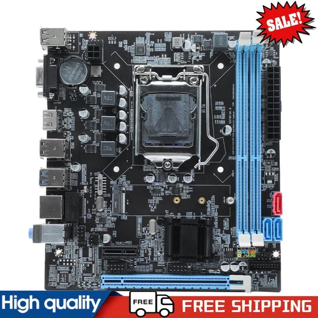 B75 MOTHERBOARD REALTEK 10/100 Mbps LAN Onboard 16GB Micro-ATX PC Main ...