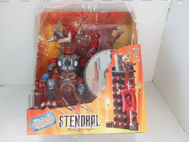 MEGA BLOKS DRAGONS Metal Ages Stendhal Titanium Armor Dragon No 9624 ...