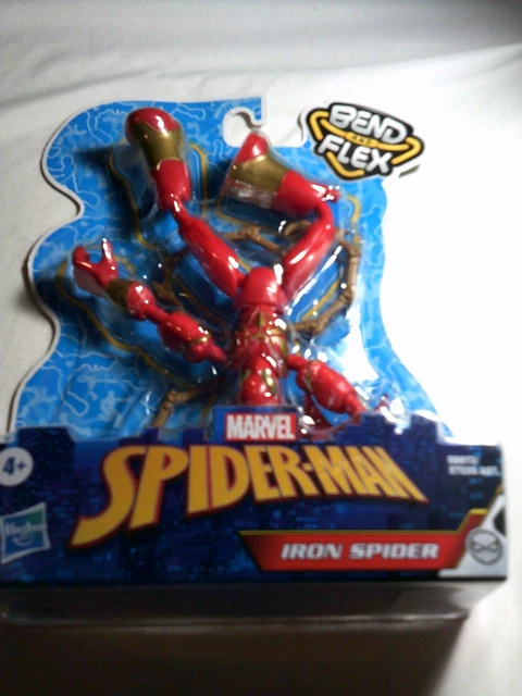 MARVEL SPIDER-MAN BEND and Flex Iron Spider Action Figure Toy 2019 ...