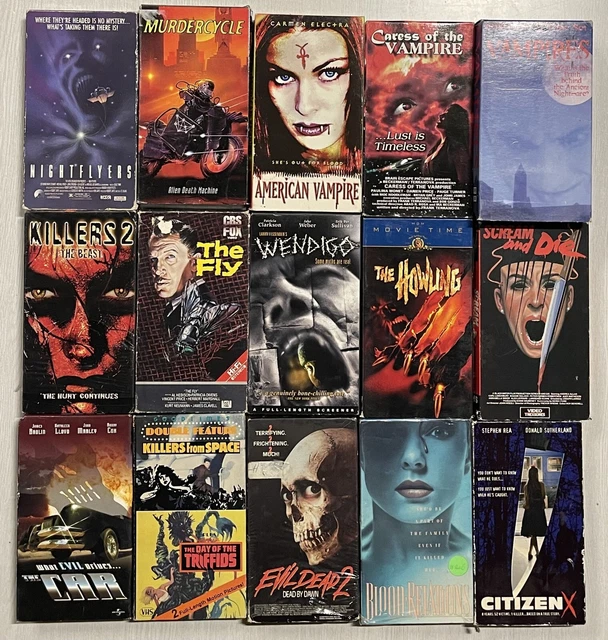 HORROR VHS LOT Cult Rare Slasher Gore Vampires 80's £15.45 - PicClick UK