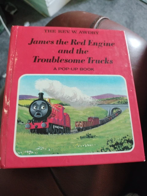 JAMES THE RED Engine/Troublesome Trucks Pop Up Bk signed Christopher ...