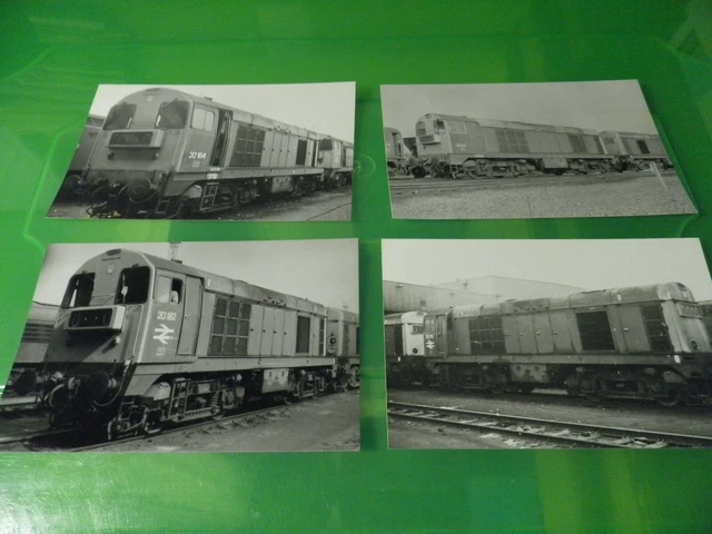 RAILWAY PHOTOGRAPHS X 4: Class 20 Locomotives at Toton 20164/20141 ...