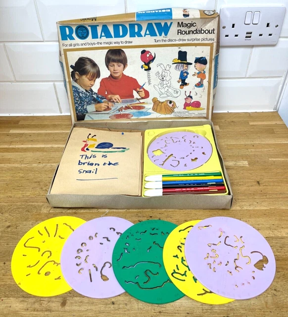 VINTAGE ANNI '70 The Magic Roundabout Rotadraw EUR 46,73 - PicClick IT