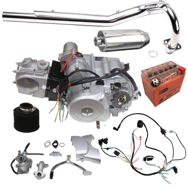 125CC SEMI AUTO Engine Motor Reverse For ATV Quad Go Kart Buggy ATC70 ...