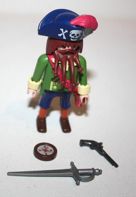 PLAYMOBIL 4654 SPECIAL Personnage Capitaine Pirate Barbe Tressee EUR 4 ...