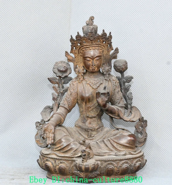 6.7 &VIEUX BOUDDHA bouddhique Mahayana en cuivre violet tibétain vert EUR 444,00 - PicClick FR