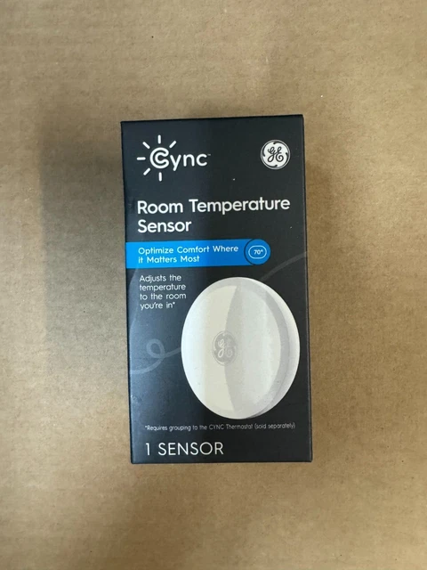 GE CYNC SMART Room Temperature Sensor for CYNC Thermostat NEW #2999 $13 ...