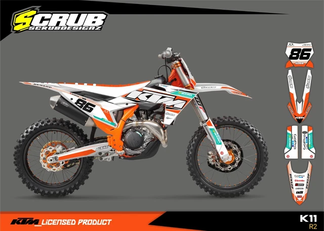 KTM 2023 2024 SX SX-F XC XC-F Graphics decals stickers kit | Custom ...