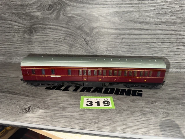 MAINLINE LMS 5327 57 ft Brake 3rd Coach Maroon OO Gauge Model Railway £ ...