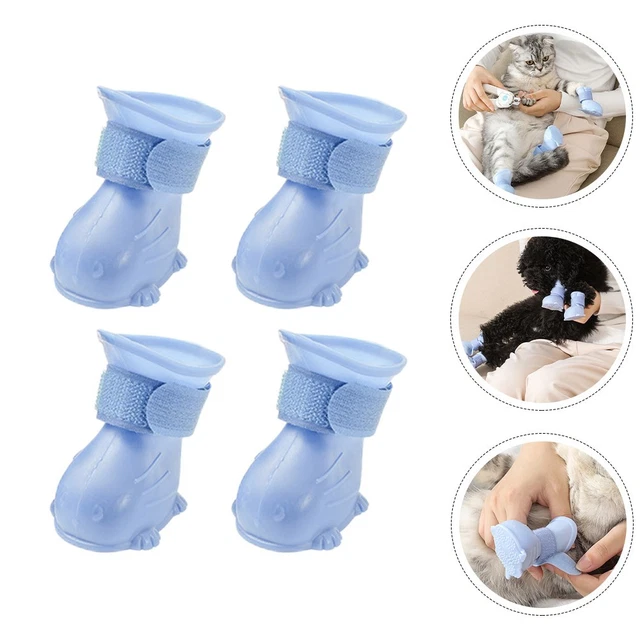 8 PCS WATERPROOF Dog Boots Non-slip Dog Rain Shoes Waterproof Rain ...
