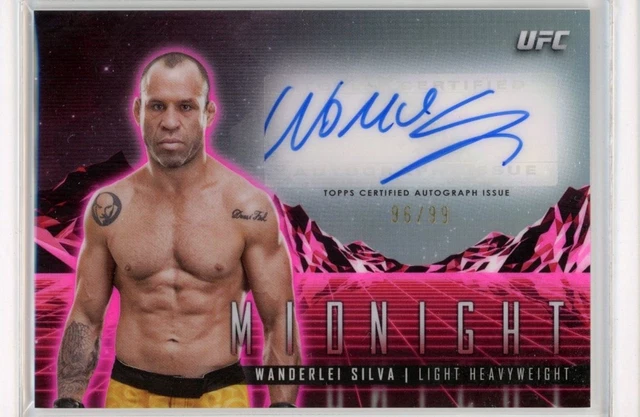 2024 TOPPS UFC Midnight Wanderlei Silva AUTO autographe #96/99 EUR 137 ...