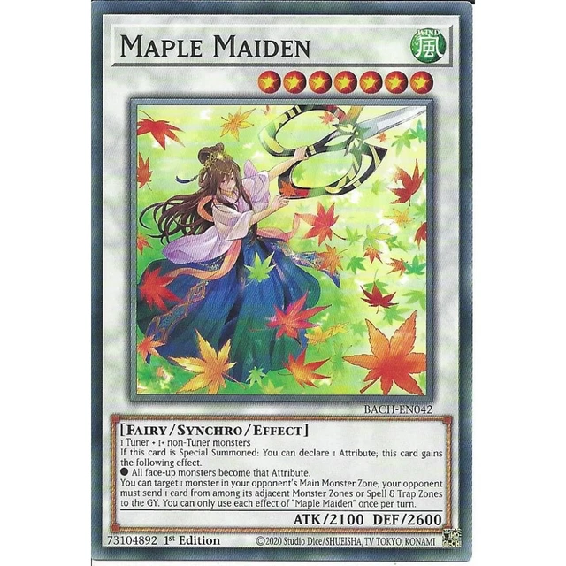YGO BACH-EN042 C Maple Maiden BACH-EN042 Yu-gi-oh EUR 1,00 - PicClick FR