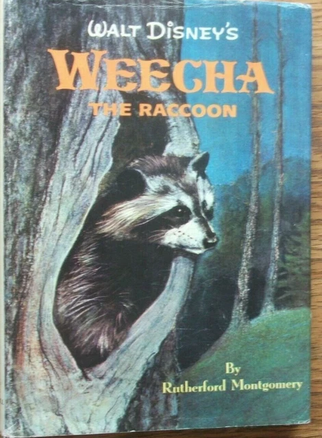 WALT DISNEY'S WEECHA the raccoon 1960 rutherford montgomery hardback £9 ...
