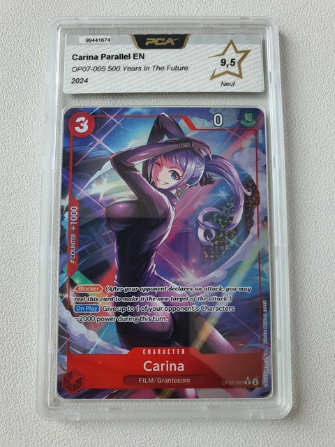 CARTE ONE PIECE PCA 9,5 Carina Parallel EN Op07-005 Ultra Rare PCA 9,5 EUR 11,99 - PicClick FR