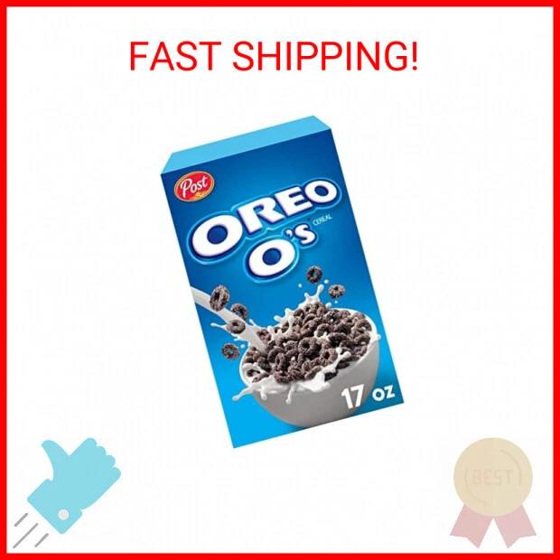 POST OREO OS Breakfast Cereal, Chocolatey OREO Cereal, 17 OZ Box $7.56 ...