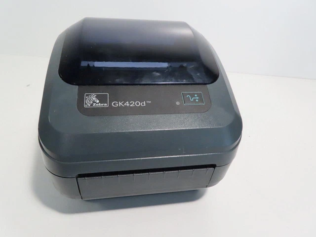 ZEBRA GK420D LABEL Thermal Printer Gk42-202210-000 No Power Adapter ...