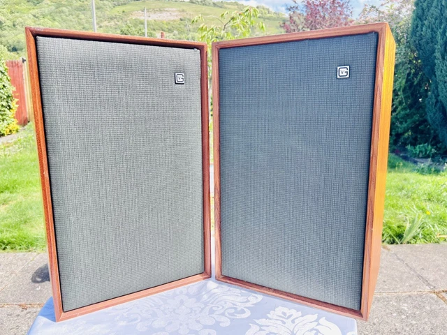 MID CENTURY TEAK Goodmans G Mezzo 3 High Fidelity Speakers 4-8 Ohms 30W ...
