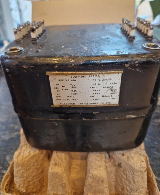 SHROUDED HT/LT TRANSFORMER for valve equipment, 440 - 0 - 440V @ 220mA ...
