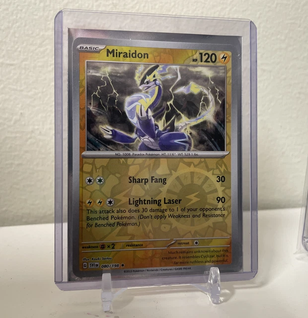 POKÉMON TCG SCARLET & Violet Miraidon #80/198 Rare Reverse Holo $0.99 ...