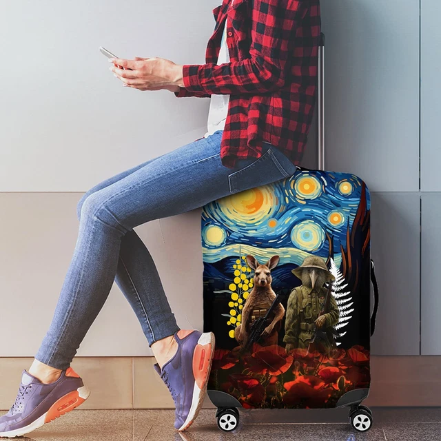 NEW ZEALAND AND Australia ANZAC Day Luggage Cover Kiwi Bird and ...