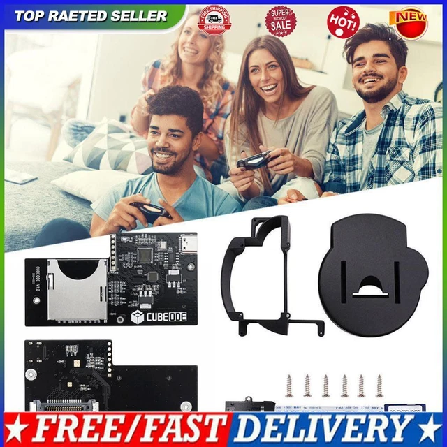 CUBEODE V1.2 OPTICAL Drive Emulator Black Reusable for NGC GameCube ...