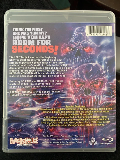 TRAILER TRAUMA 2 Drive-in Monsterama Garagehouse Pictures $125.00 ...