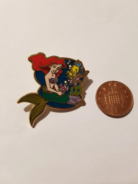 FLOUNDER THE LITTLE Mermaid Enamel Lapel Pin Badge Collectable Walt ...