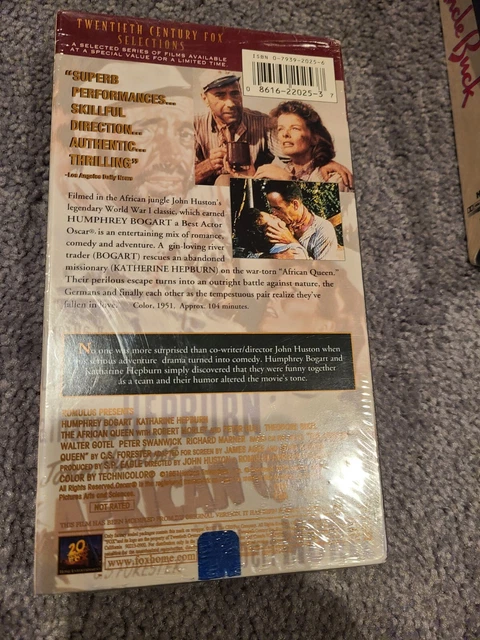 FACTORY SEALED VHS The African Queen NEW Bogart Hepburn CLASSIC £5.88 ...